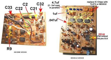 Boss Ge7 Old And New Mods Circuit Board Components