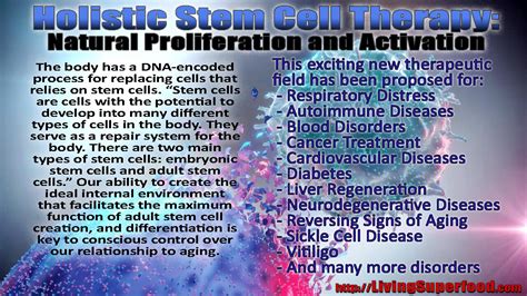 Holistic Stem Cell Therapy Natural Proliferation And Activation