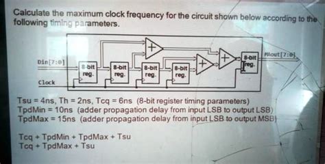 solved lecture is digital system design calculate the maximum clock