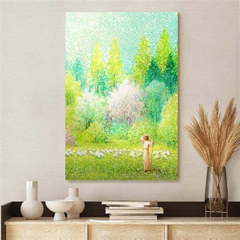 Jesus And The Lamb Picture He Shall Find What Is Lost Portrait Canva