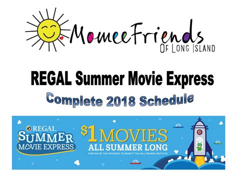 Summer Movie Express 2018 Regal Cinemas
