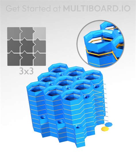 3x3 Tiles 3x3 Board Multi Material Stack 3d Model By Multiboard On Thangs