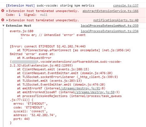 Extension Host Crashed · Issue 113 · Swdotcomswdc Vscode · Github