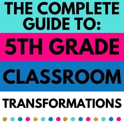 The Complete Guide To Fifth Grade Classroom Transformations Classroom