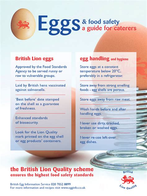 Eggs Food Safety Guide Jan 18 Pdf Egg As Food Food Safety