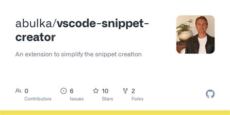 GitHub Abulka Vscode Snippet Creator An Extension To Simplify The Snippet Creation