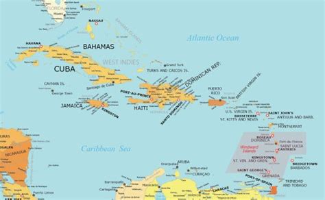 Windward Islands Map Gis Geography
