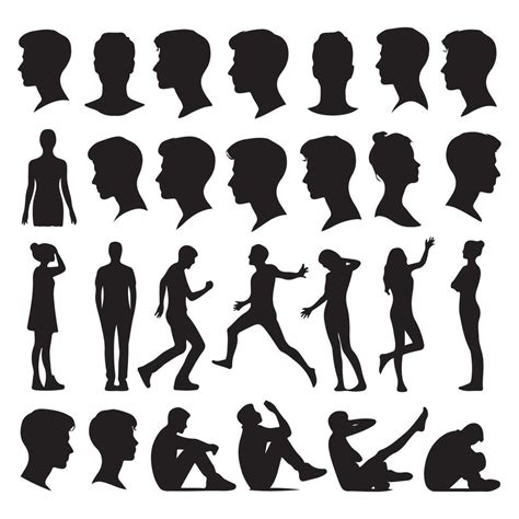 Complete Shadow Outline Of An Individuals Body 51970743 Vector Art At