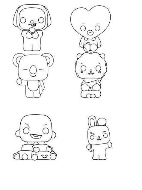 Bt21 Para Colorear Pdf