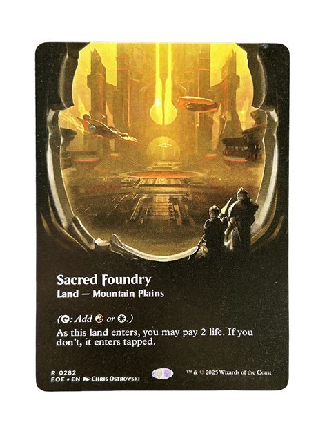 Sacred Foundry 282 Holo From Edge Of Eternities Eoe Mtg Proxy
