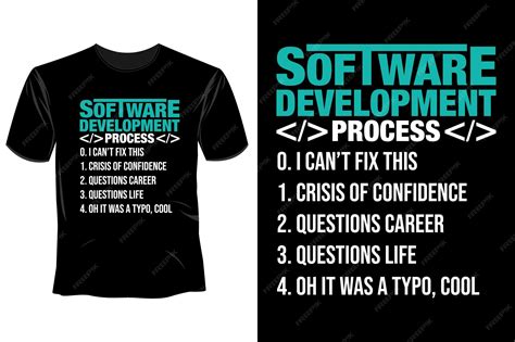 Premium Vector Software Developer T Shirt Design
