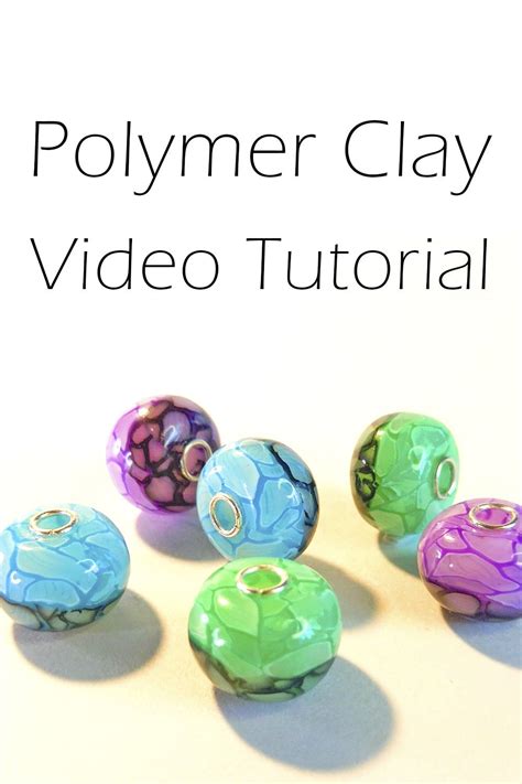 Pandora Beads Polymer Clay Free Video Tutorial Polymer Clay Beads Diy Polymer Clay Jewelry