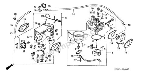Carburetor Em45005000xk1sxk1 For Honda Em4500xk1 — Impex Japan