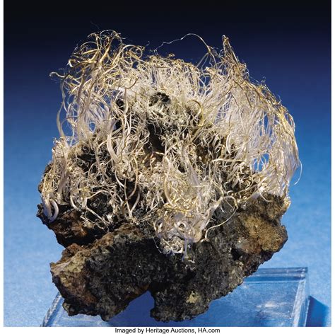 Native Wire Silver On Matrix Minerals Native Metals Lot 48219