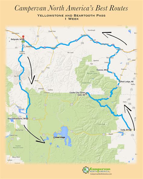 Campervan Touring Yellowstone And Beartooth Pass Campervan North America Llc