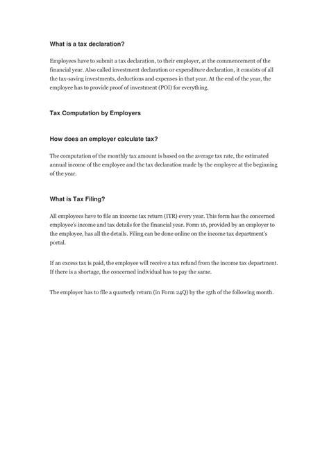 Ppt Tds Tax Declaration And Filing Powerpoint Presentation Free