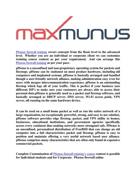 Ppt Pfsense Firewall Training Learn Pfsense Course And Certification