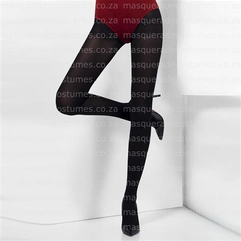 Opaque Tights With Spiders Nude Black Masquerade Costume Hire