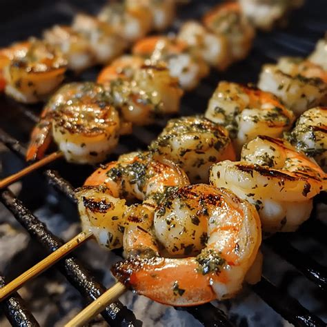Easy Delicious Grilled Shrimp Skewers With Lemon Herb Marinade