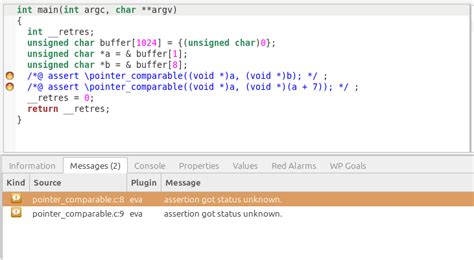 acsl understanding `pointer comparable` with frama c stack overflow