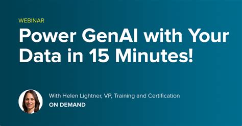 webinar power genai with your data in 15 mins