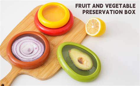 Silicone Fruit Storage Box Set Of 4 Reusable Storage