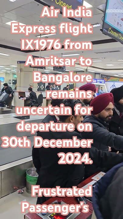Air India Express Flight Ix1976 From Amritsar To Bangalore Remains