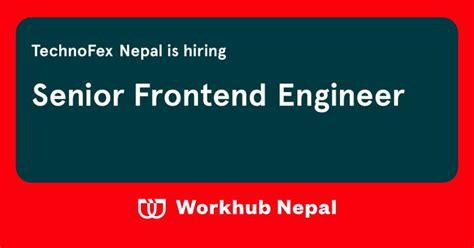 workhub nepal on linkedin senior frontend engineer
