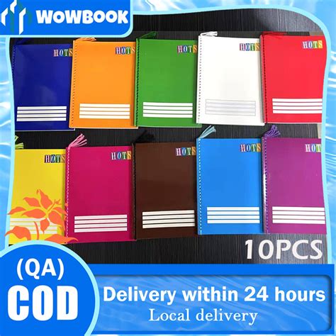 10pcs Hots 80 Leave White Notebook Set Yarn Compo Bound And 10 Colors School Office Supply