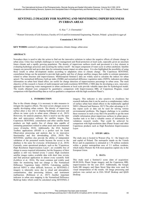 Pdf Sentinel 2 Imagery For Mapping And Monitoring Imperviousness In