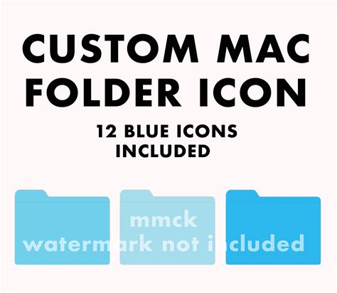 Custom Folder Icons For Macos Blue Digital Download Etsy Custom Folder Icons For Macos Blue Digital Download Etsy