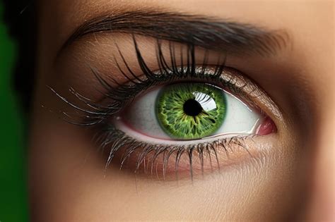 Premium Photo Elegance Woman Beautiful Eye With A Bright Green