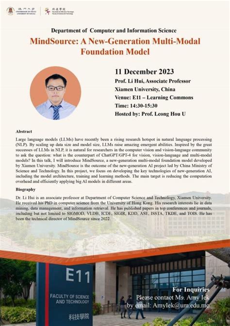 Mindsource A New Generation Multi Modal Foundation Model Speaker Prof Li Hui From Xiamen