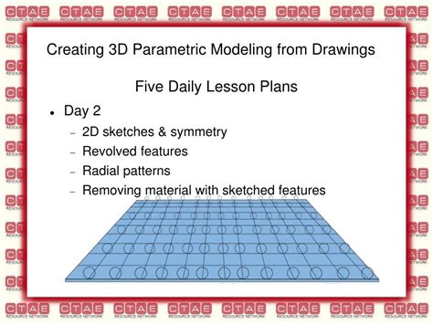 PPT Creating D Parametric Modeling From Drawings PowerPoint Presentation ID