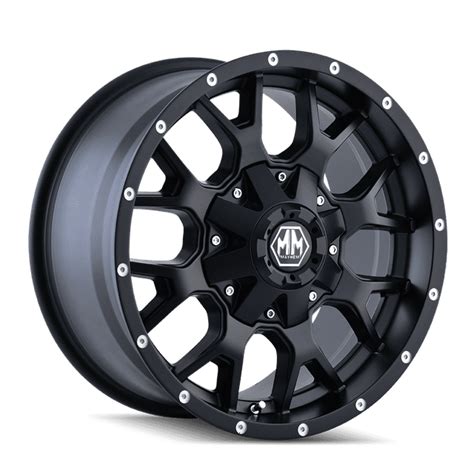 Mayhem Warrior 18x9 Matte Black Wheel 6x1356x55 Size 18mm
