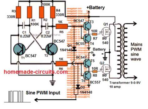Convert A Square Wave Inverter Into A Sine Wave Inverter Homemade