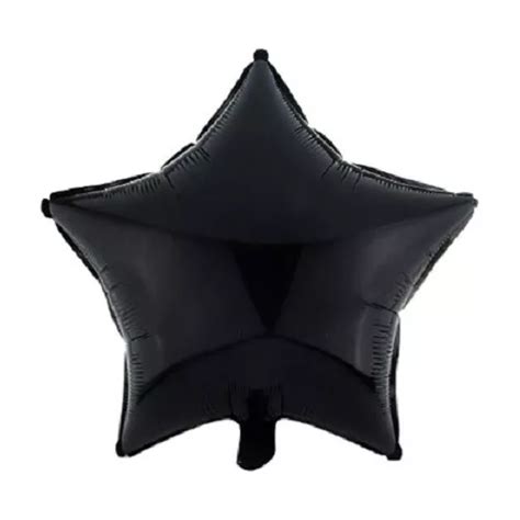 10 Balão Metalizado Estrela Preta 10 Polegadas 22cm Mercadolivre