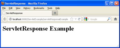 Java ServletResponse Interface