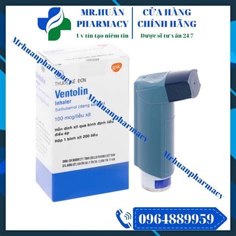 Ventolin Inhaler 100mcgliều Thuốc điều Trị Hen Phế Quản Mrhuân