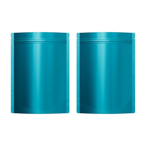 Matte Colored Smell Proof Metallized Mylar Foil Stand Strong Bags Qq