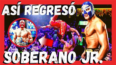 😱soberano Jr Vs Atlantis Jr🔵 Leyenda Azul Cmll 2021 Youtube