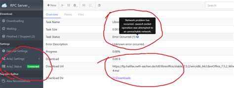 Failed To Download Files Network Problem Socket Operation · Issue 135 · Alexhuaaria2