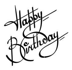 Happy Birthday In Cursive Writing Ideas