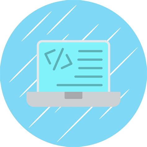 Programming Flat Circle Icon Design 43867800 Vector Art At Vecteezy