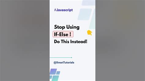 🚀 Javascript Stop Using If Else Do This Instead 🔥 Youtube