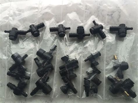 Plastic Push Button Air Release Valve With Small Metal Arrow Connector