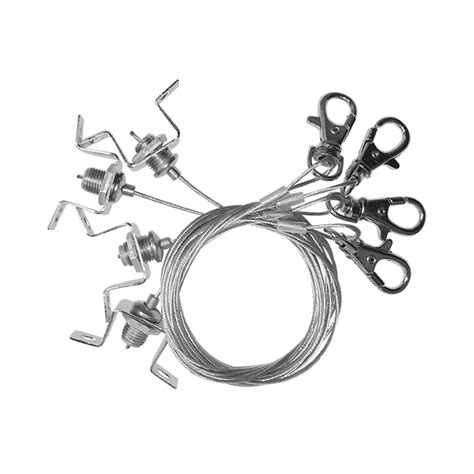 Set De Piolas Para Panel Slim 4 Puntos A Cielo Led Center