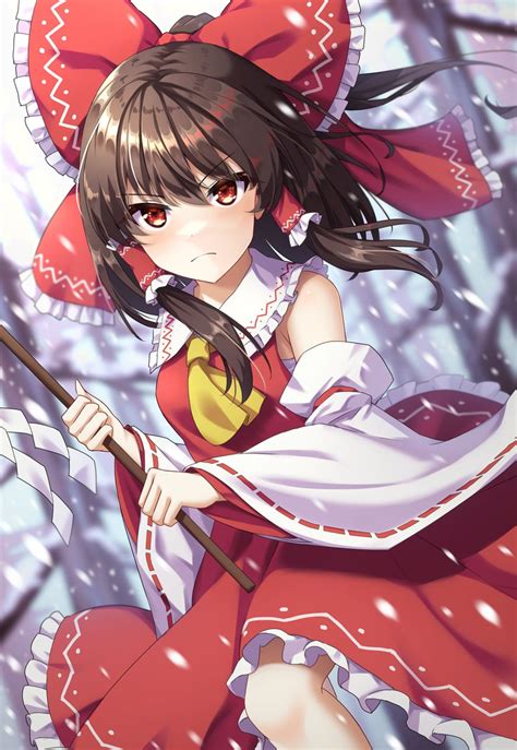 Hakurei Reimu Touhou Drawn By Yosshy Danbooru