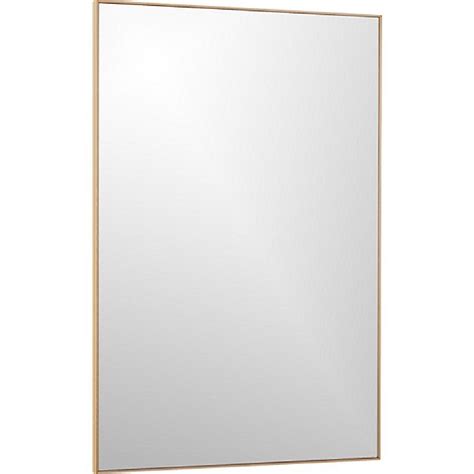 Cb2 Infinity Brass Rectangular Wall Mirror Aptdeco