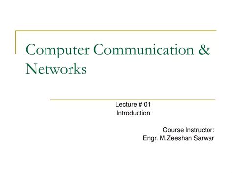 Ppt Data Communication Networks Key Components And Fundamentals